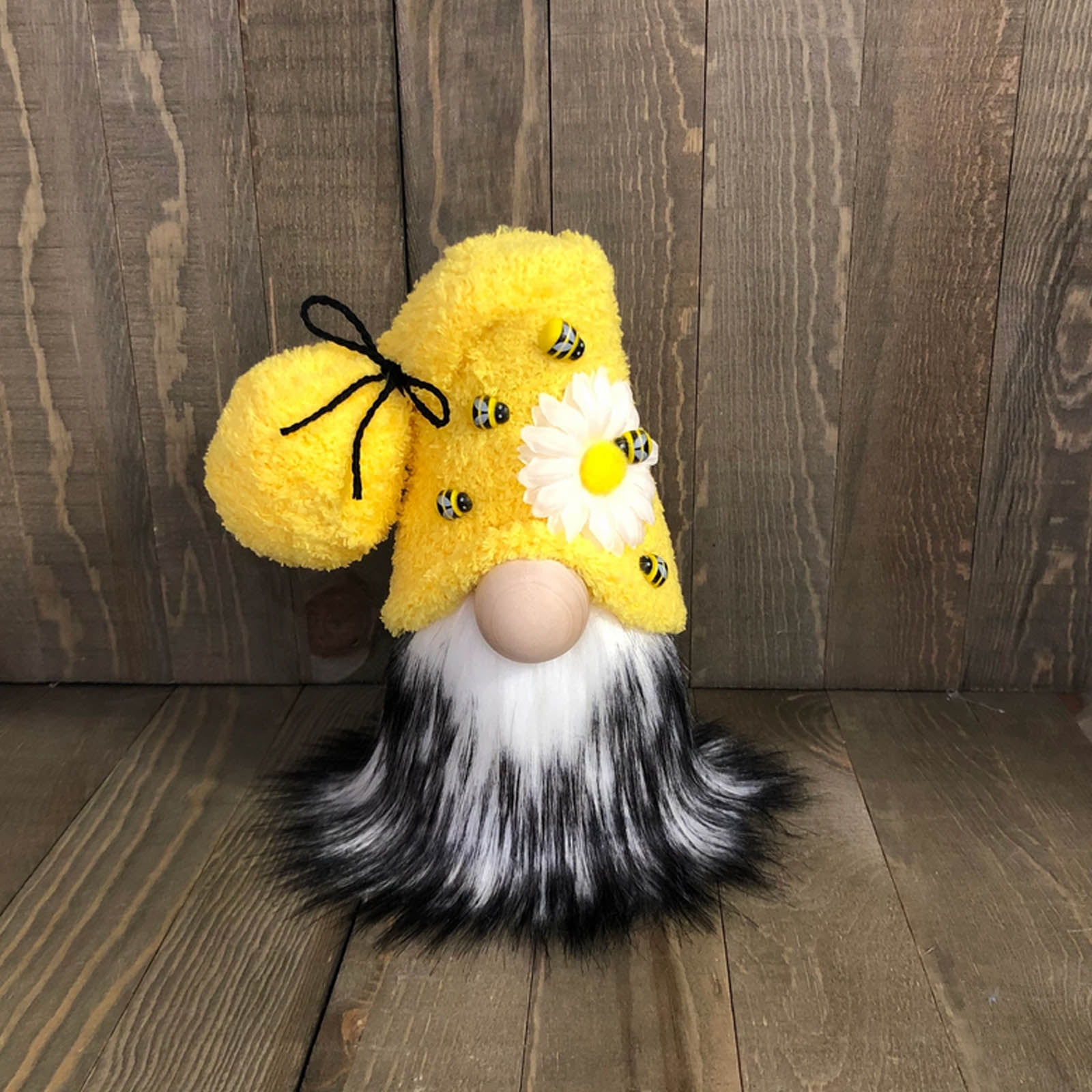Bee ornament display,Day Standing Ground Gnome Gnome Plush Faceless ...