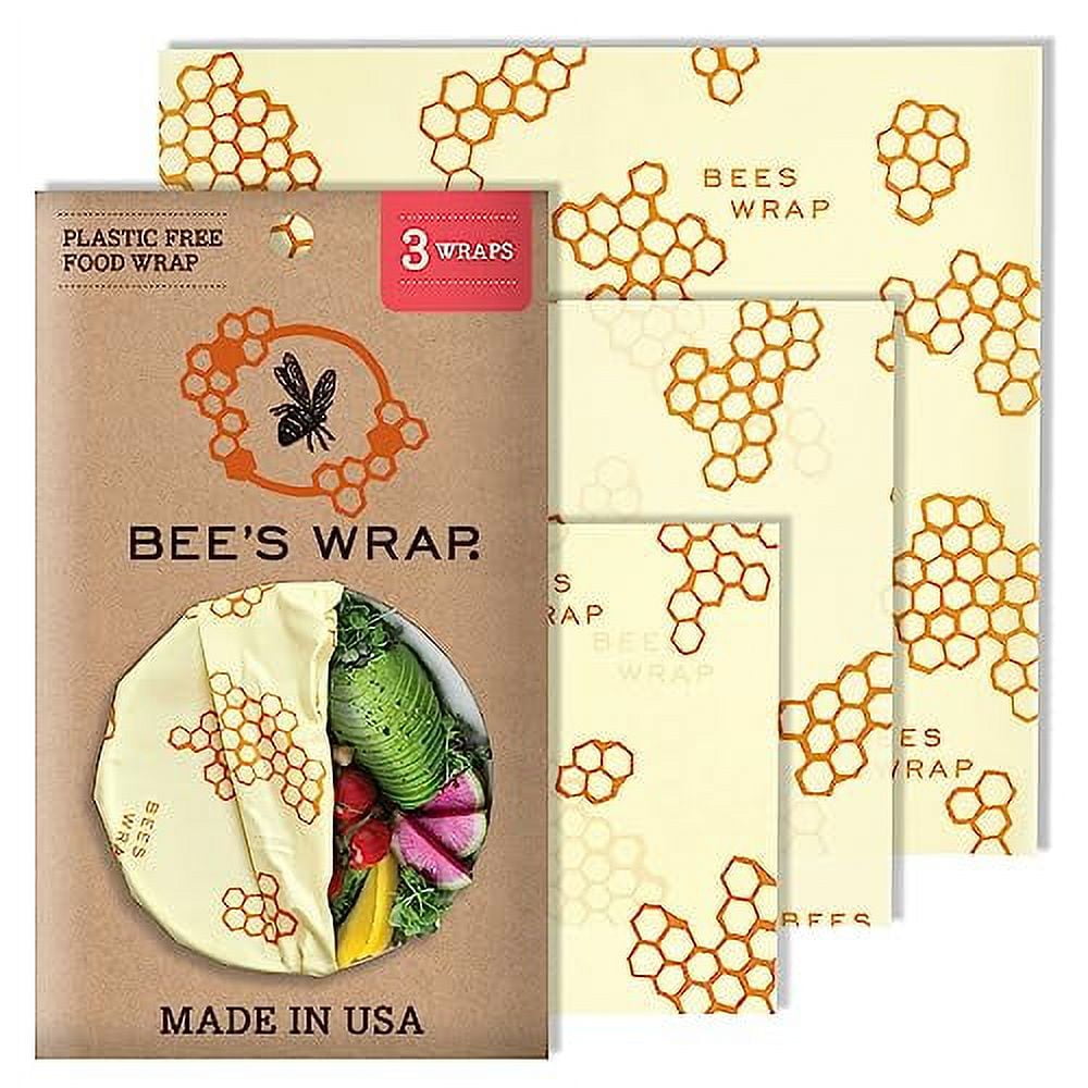 Bee's Wrap - Assorted 3 Pack - Made in USA - Certified Organic Cotton ...