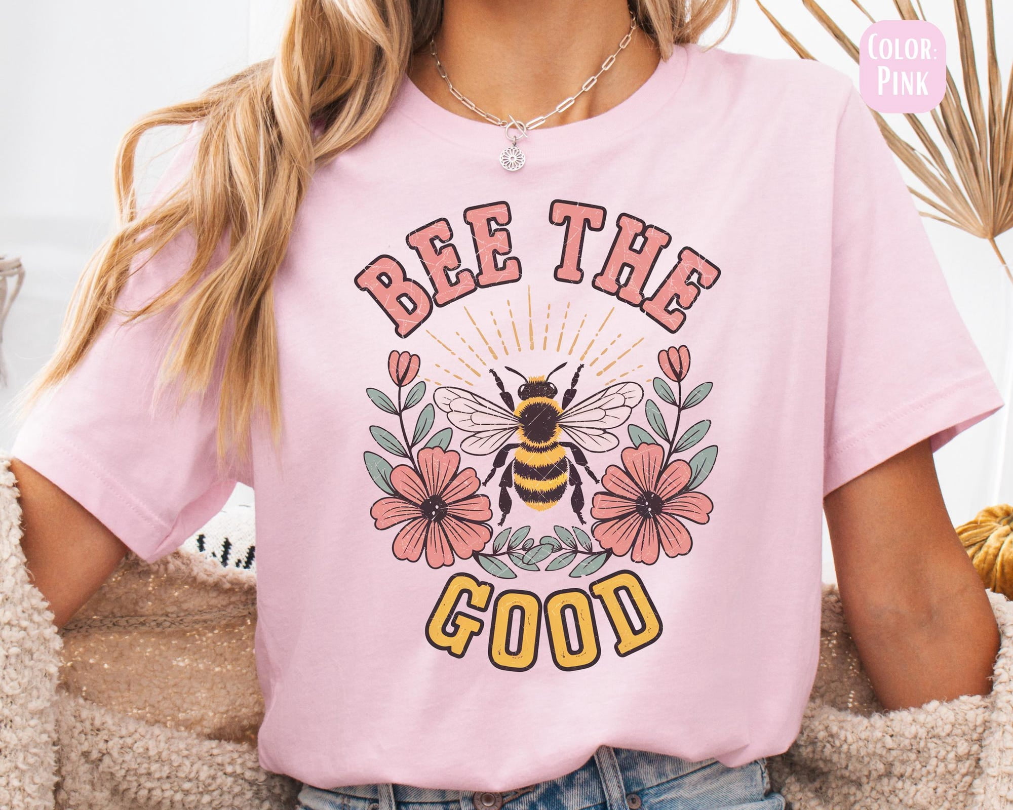 Bee the Good Teacher Shirt Floral Graphic Tee - Walmart.com