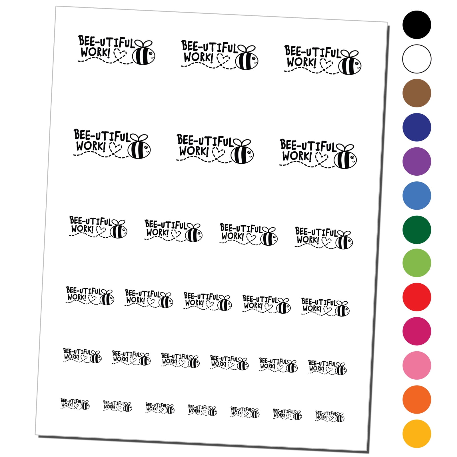 Bee-utiful Work Beautiful Bee Teacher Student School Water Resistant ...