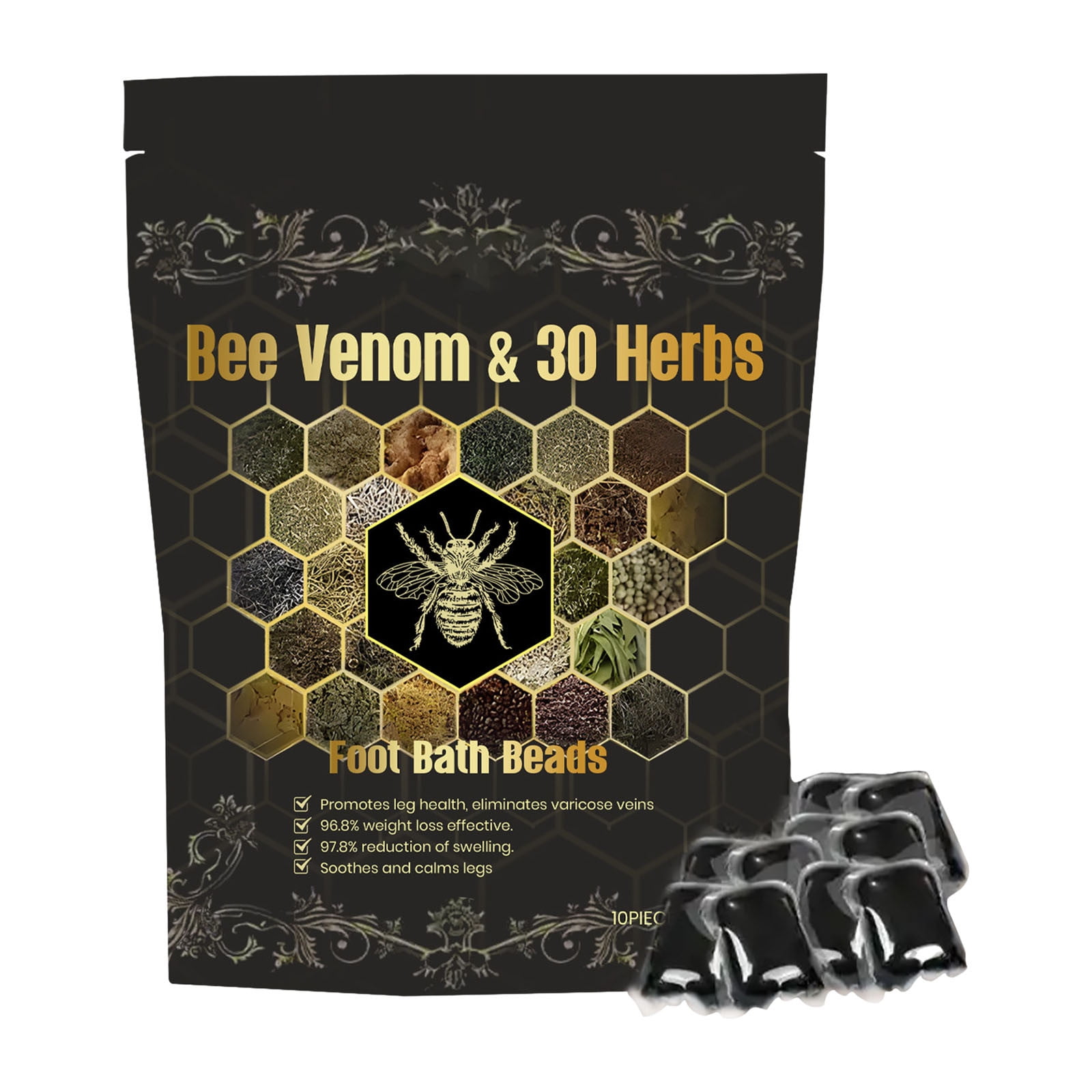 Bee venin Detox Foot Soak Beads, 30 Herbs for Firming, Shaping ...