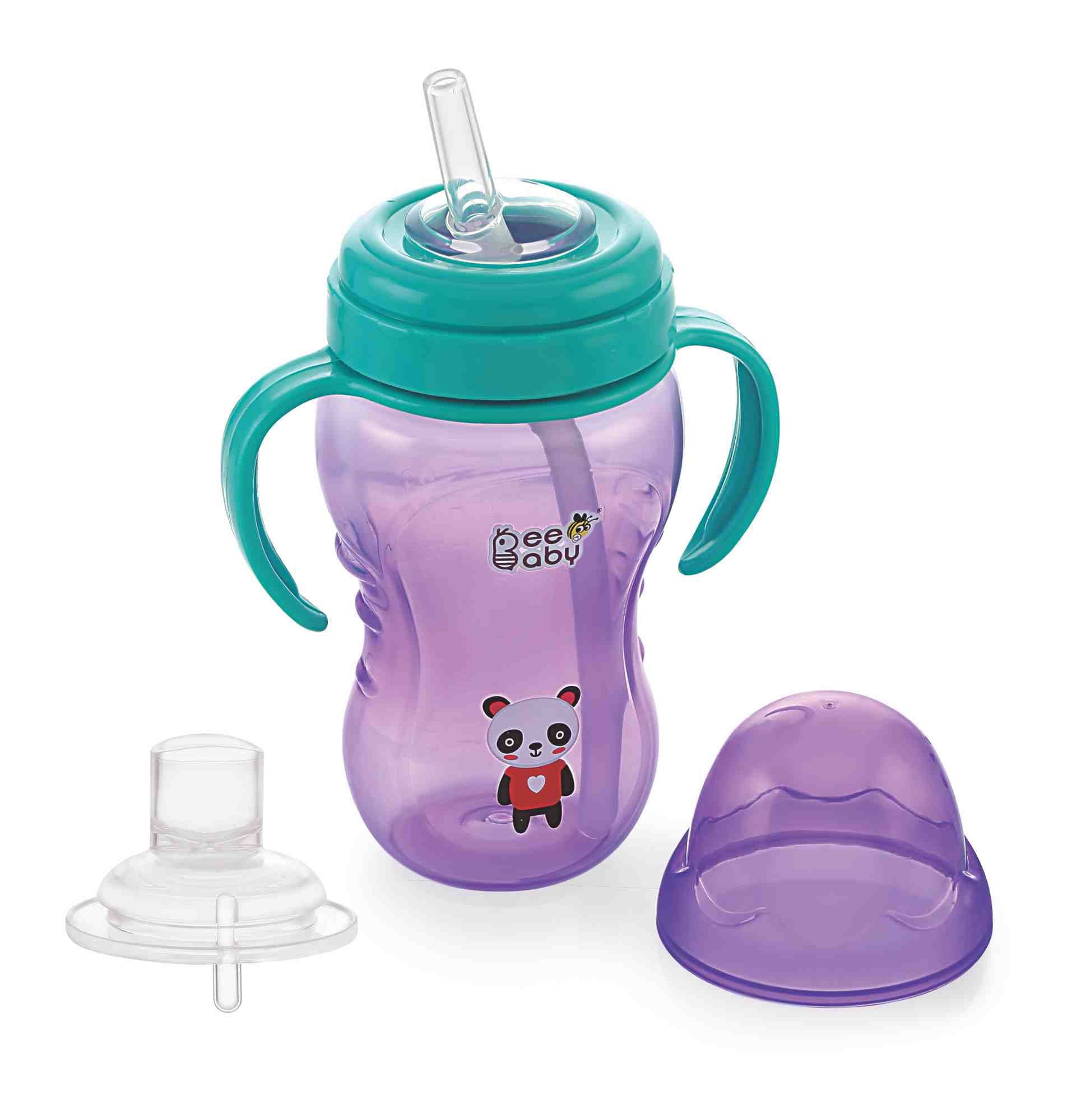 BeeBaby 2 IN 1 Sippy Cup 240ML / 8Oz.-Purple - Walmart.com