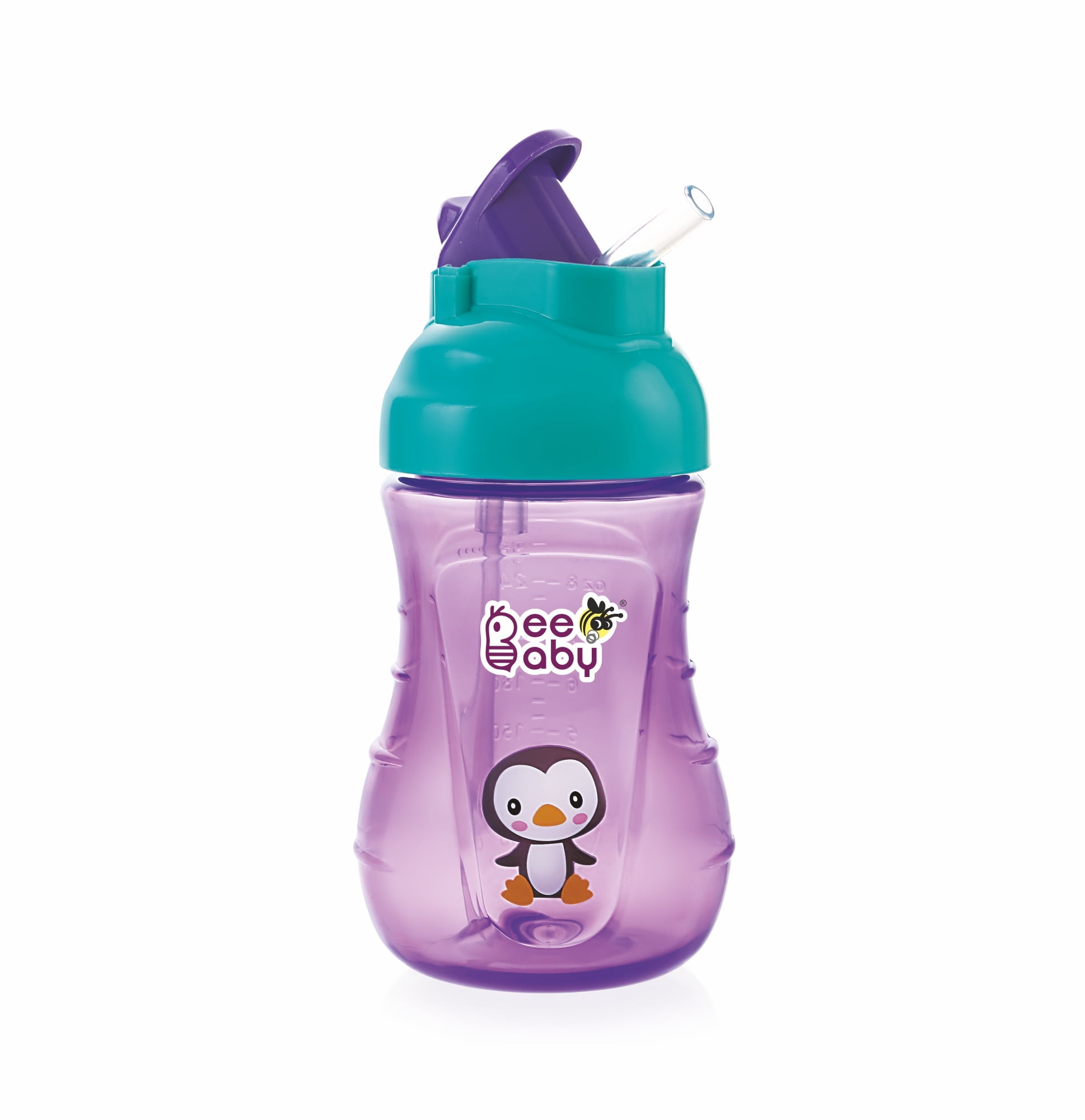 BeeBaby Flippy straw Sippy cup 240ML / 8Oz. -Purple - Walmart.com