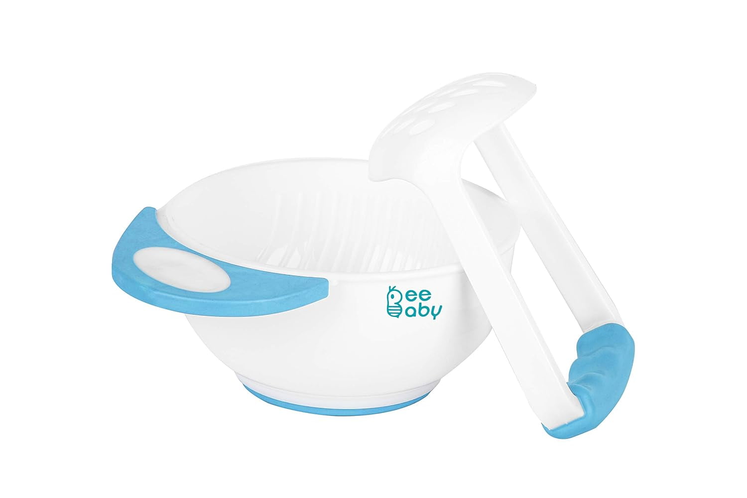 BeeBaby Mash Bowl & Serve With Handle -Blue - Walmart.com