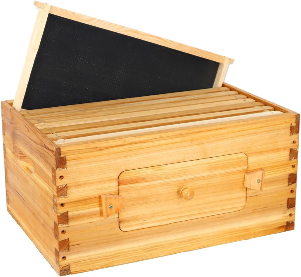 BeeCastle 8 Frame Deep Bee Hive Box, Langstroth Beehive Box Dipped in ...