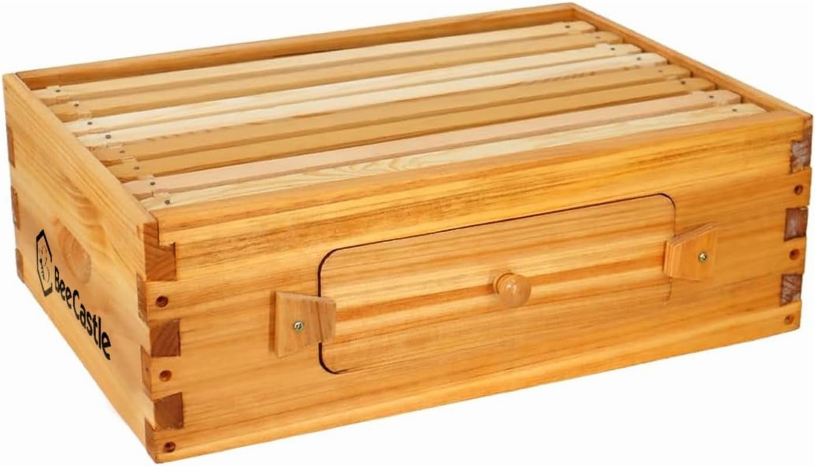 BeeCastle 8 Frame Medium Bee Hive Box, Langstroth Beehive Box Beeswaxed ...