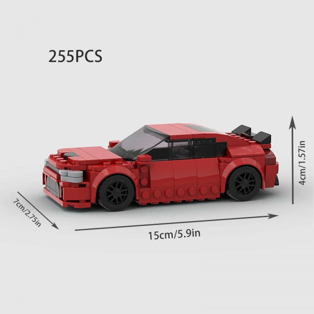 BeeEtMoc MOC Supercar City Speed Champions - Red Racing Sports Car ...