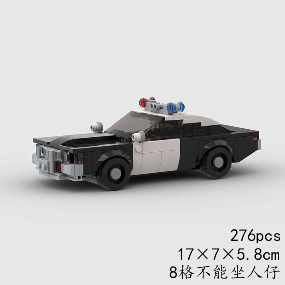 BeeEtMoc Vintage Police Car MOC – Speed Champions Racing Vehicle, SWAT ...