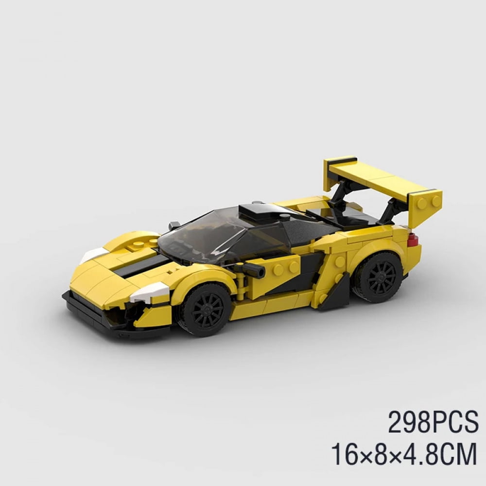 BeeEtMoc Yellow MOC Car – Hornet Taxi Cab Racing Vehicle Model, F1 ...