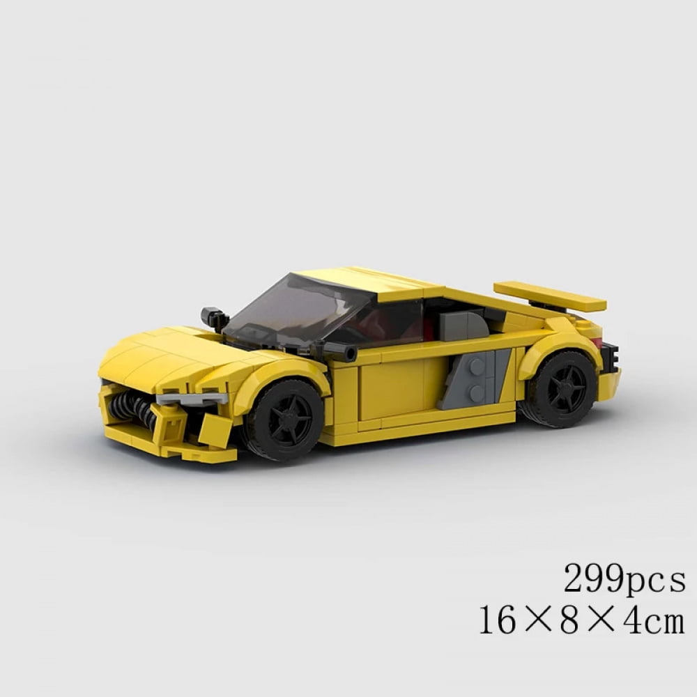 BeeEtMoc Yellow MOC Car – Hornet Taxi Cab Racing Vehicle Model, F1 ...