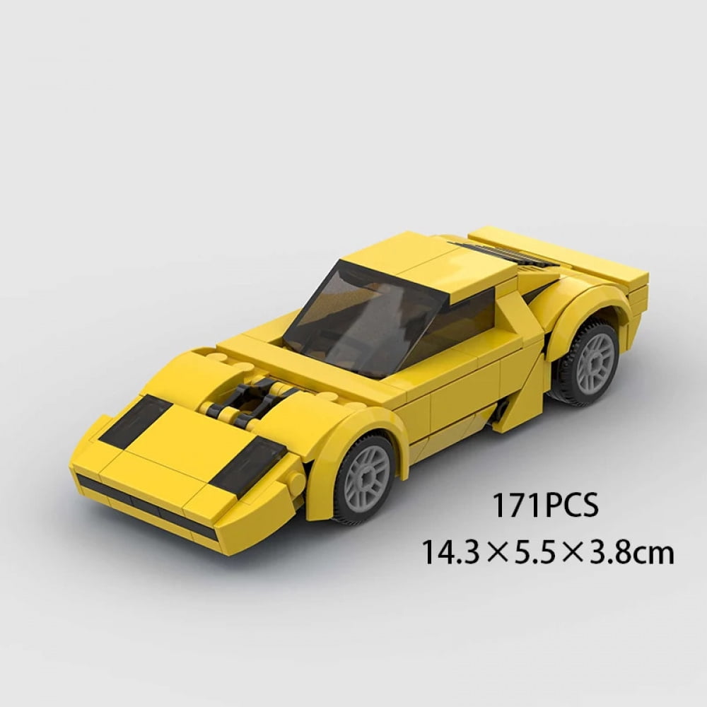 BeeEtMoc Yellow MOC Car – Hornet Taxi Cab Racing Vehicle Model, F1 ...