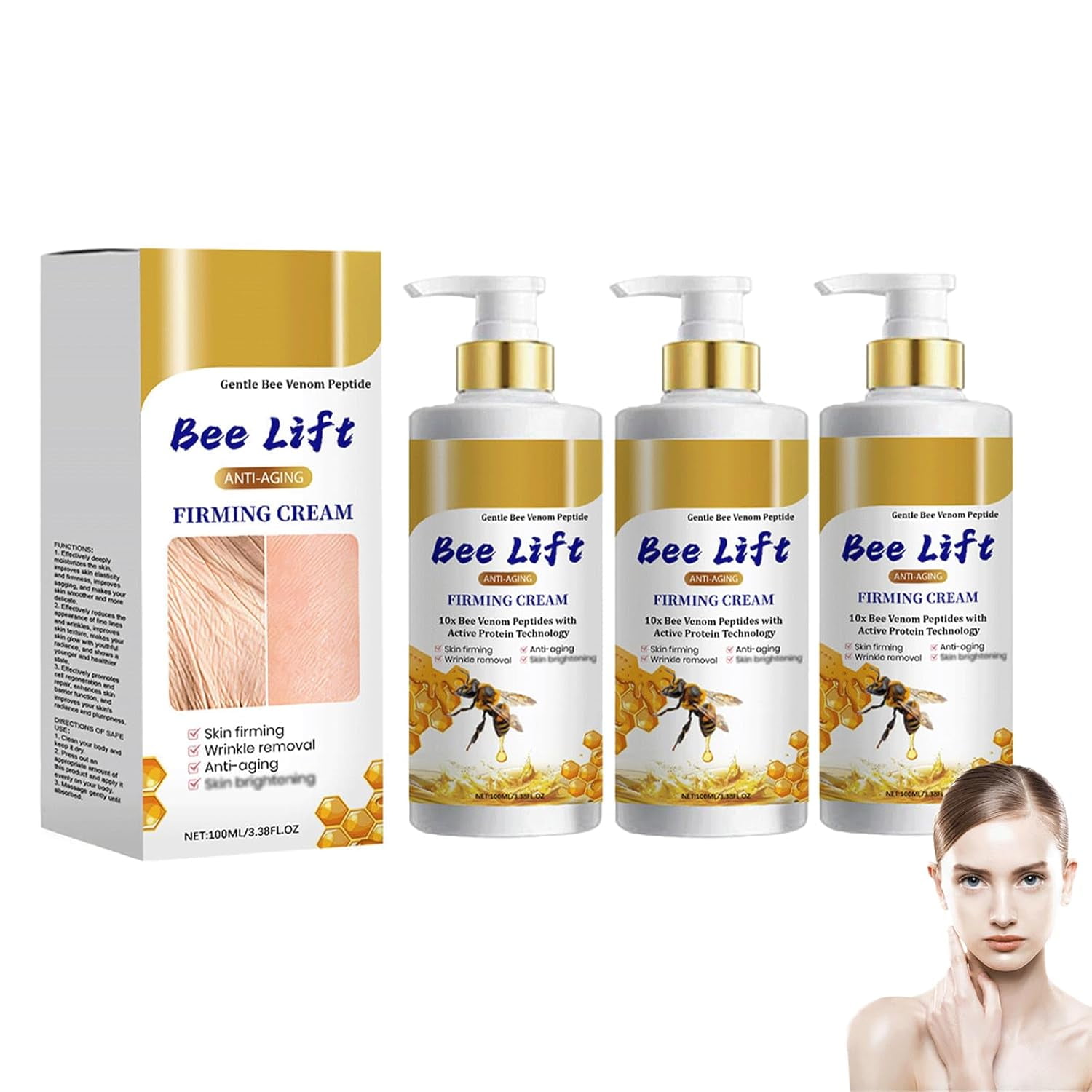 BeeLift Anti-Aging Firming Cream, 2025 New Professional Veneno de Abeja ...