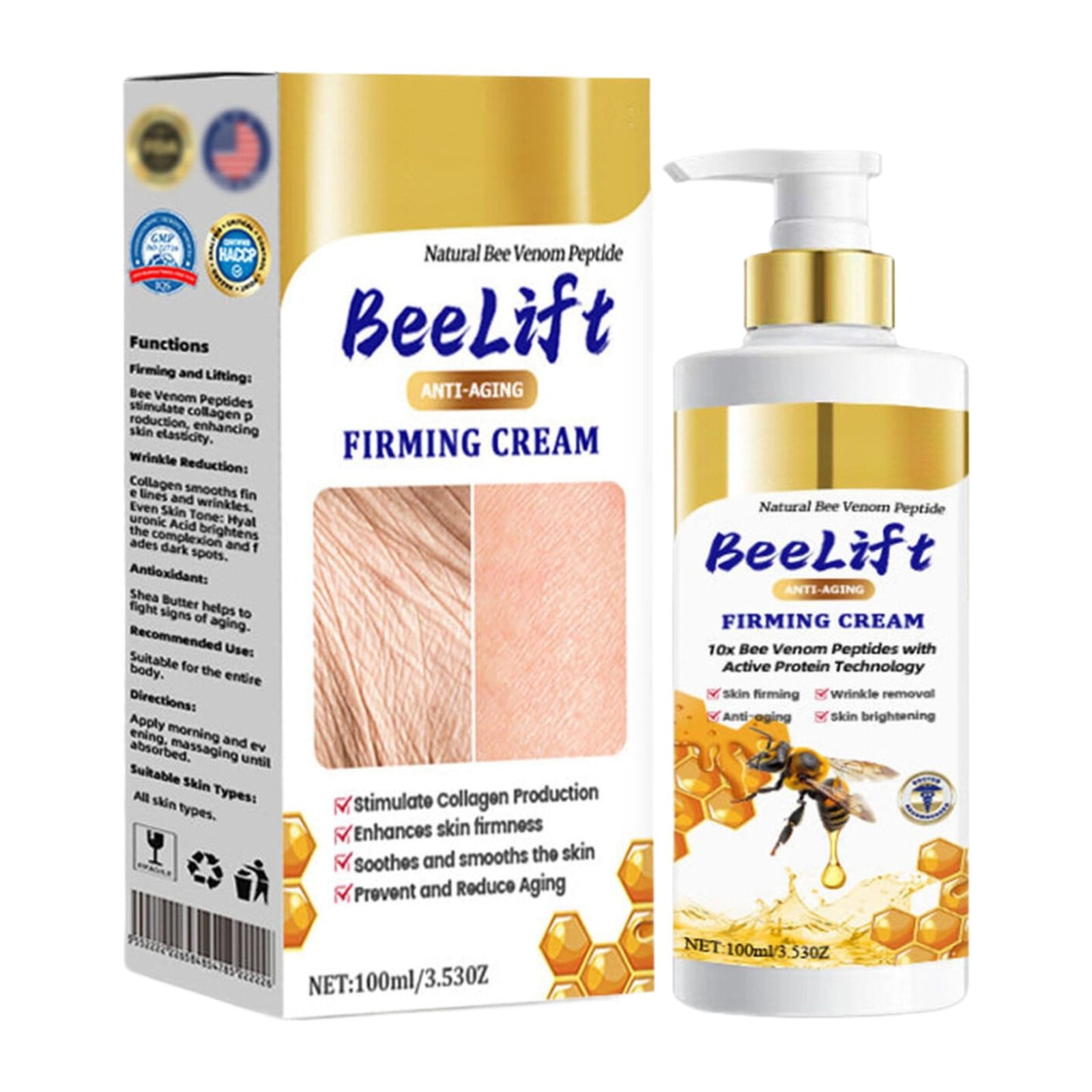 BeeLift Anti-Aging Firming Cream,Honey Cream Skin Firming Wrinkle ...