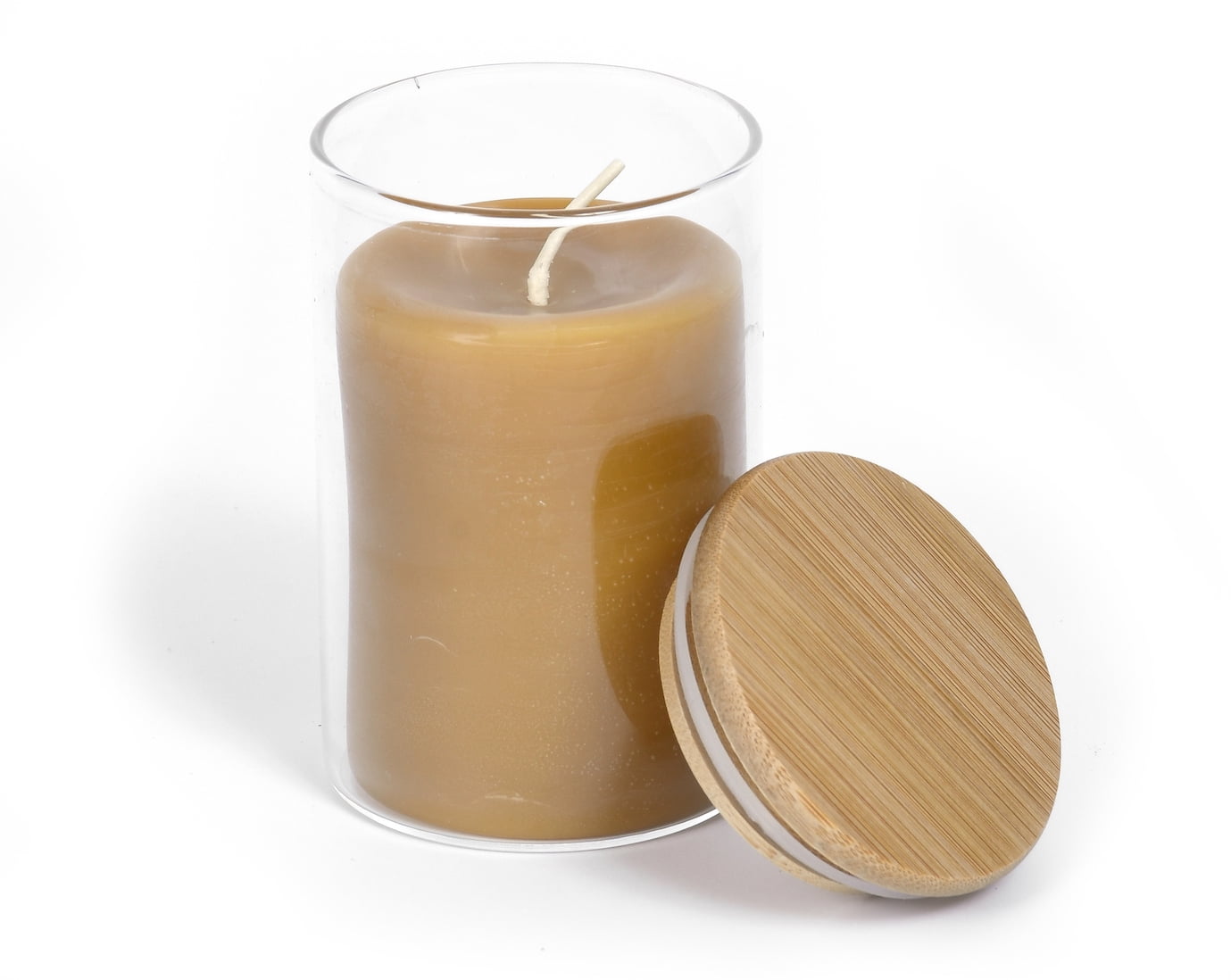 BeeTheLight Beeswax Jar Candle - 100% Pure USA Bees Wax in Glass ...