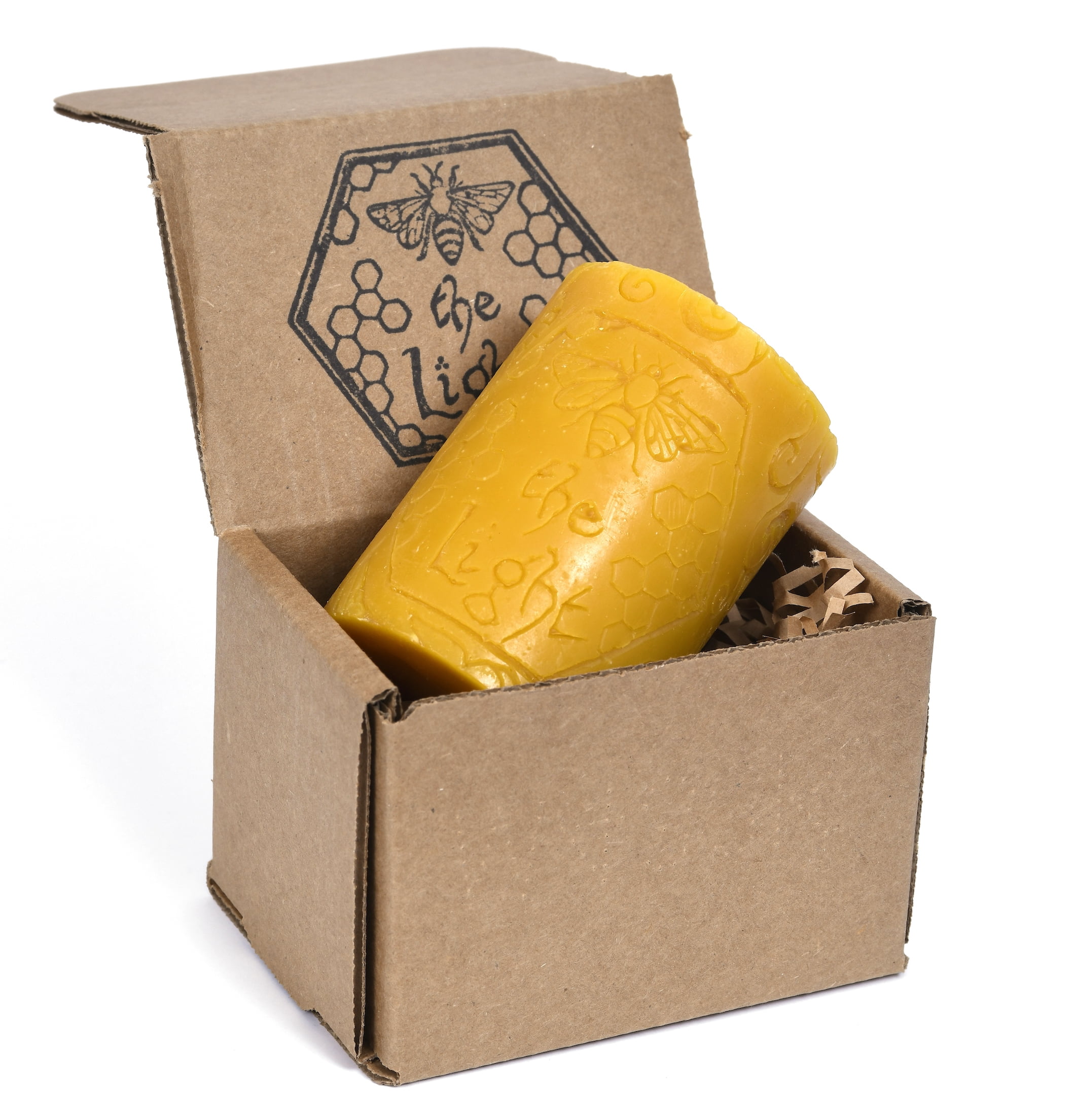 BeeTheLight Beeswax Pillar Candle - 100% Pure Bees Wax - Choose Your ...