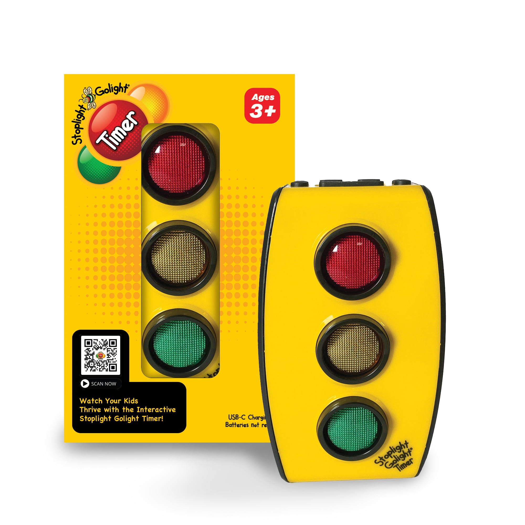 BeeZee Kids LED Stoplight Golight: Battery Operated Visual Timer ...