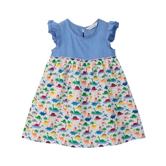 Beebay Dino Print Mix N Match Dress Multi - Col - 2 Years - Walmart.com