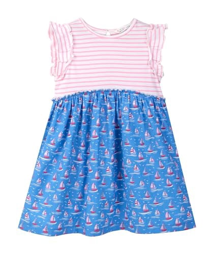 Beebay Mix-Media Nautical Print Dress Multi - 12-18 Months - Walmart.com
