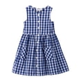 Beebay Y/d check button through dress Blue - 4 Years - Walmart.com