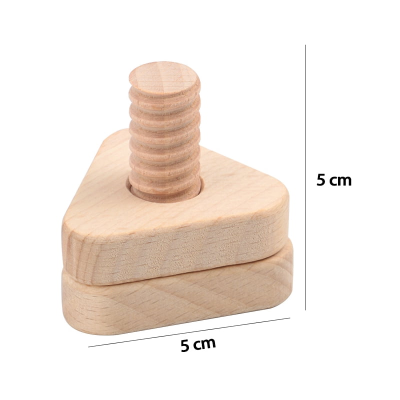 Beech Baby Toys Screw Nut Wooden Building Block Early Education ...