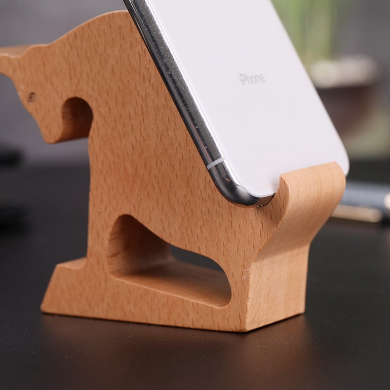 Beech Cell Phone Holder Mobile Phone Accessories Horse Lazy Person ...