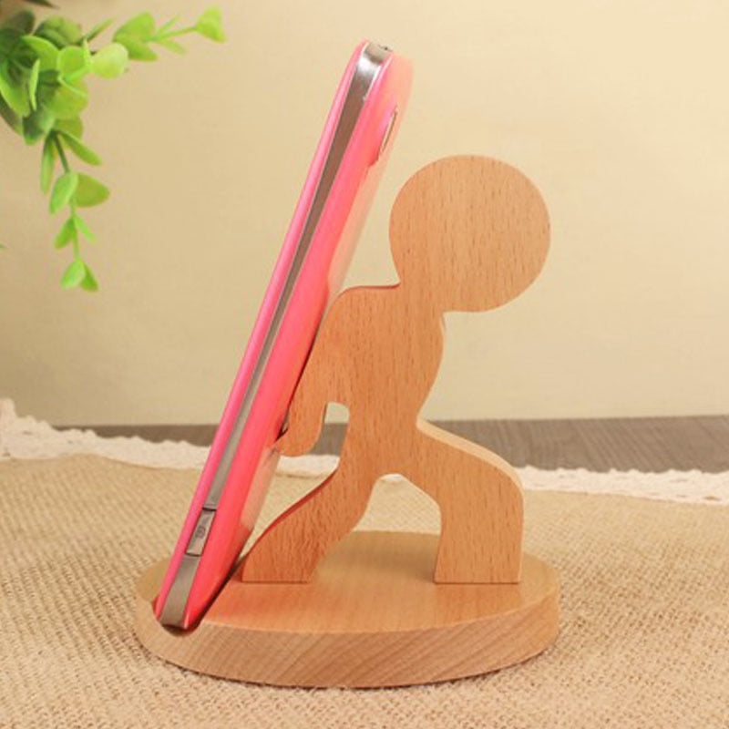 Beech Cell Phone Holder Mobile Phone Accessories Horse Lazy Person ...