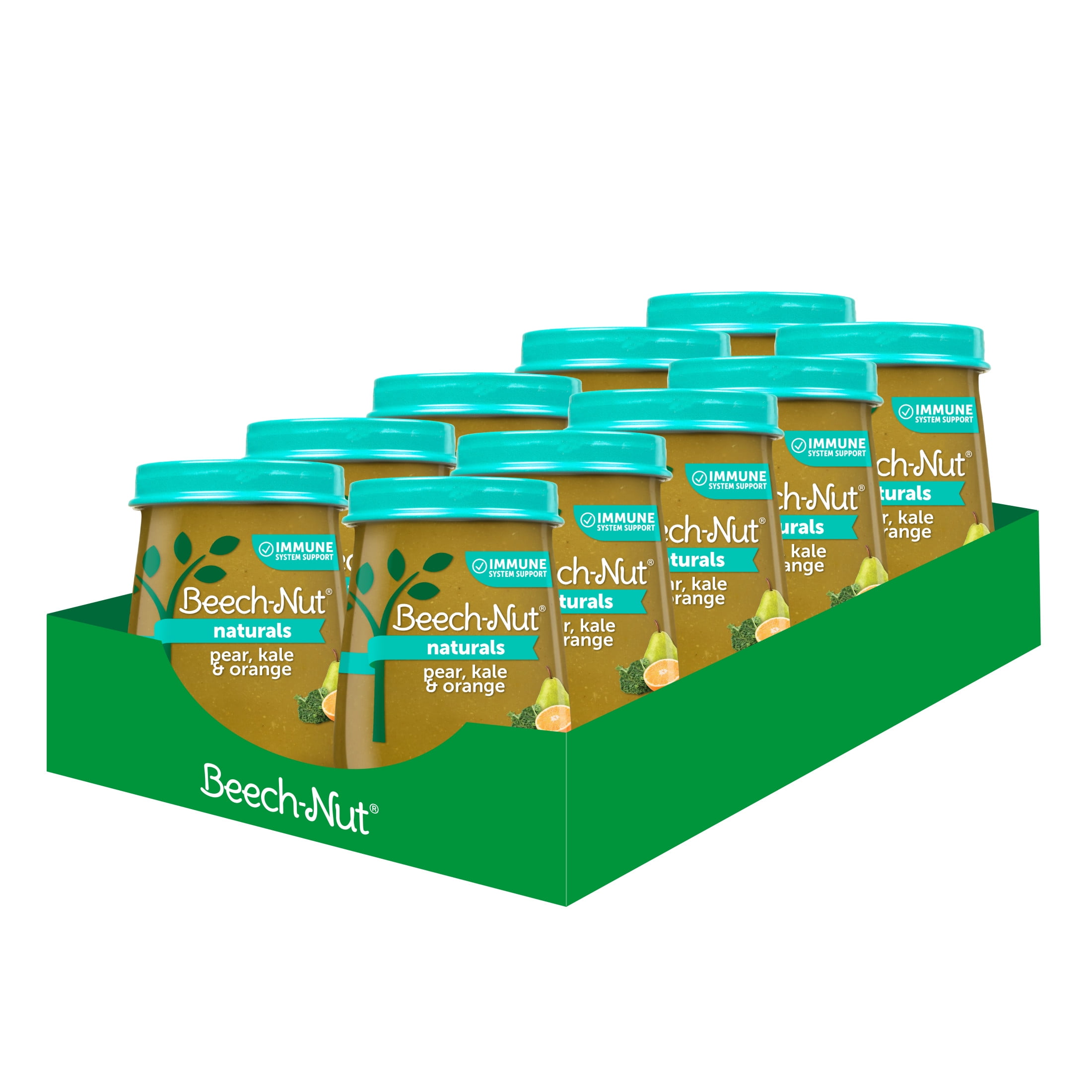 Beech-Nut Naturals Immune Support Stage 3 Baby Food, Pear Kale & Orange ...