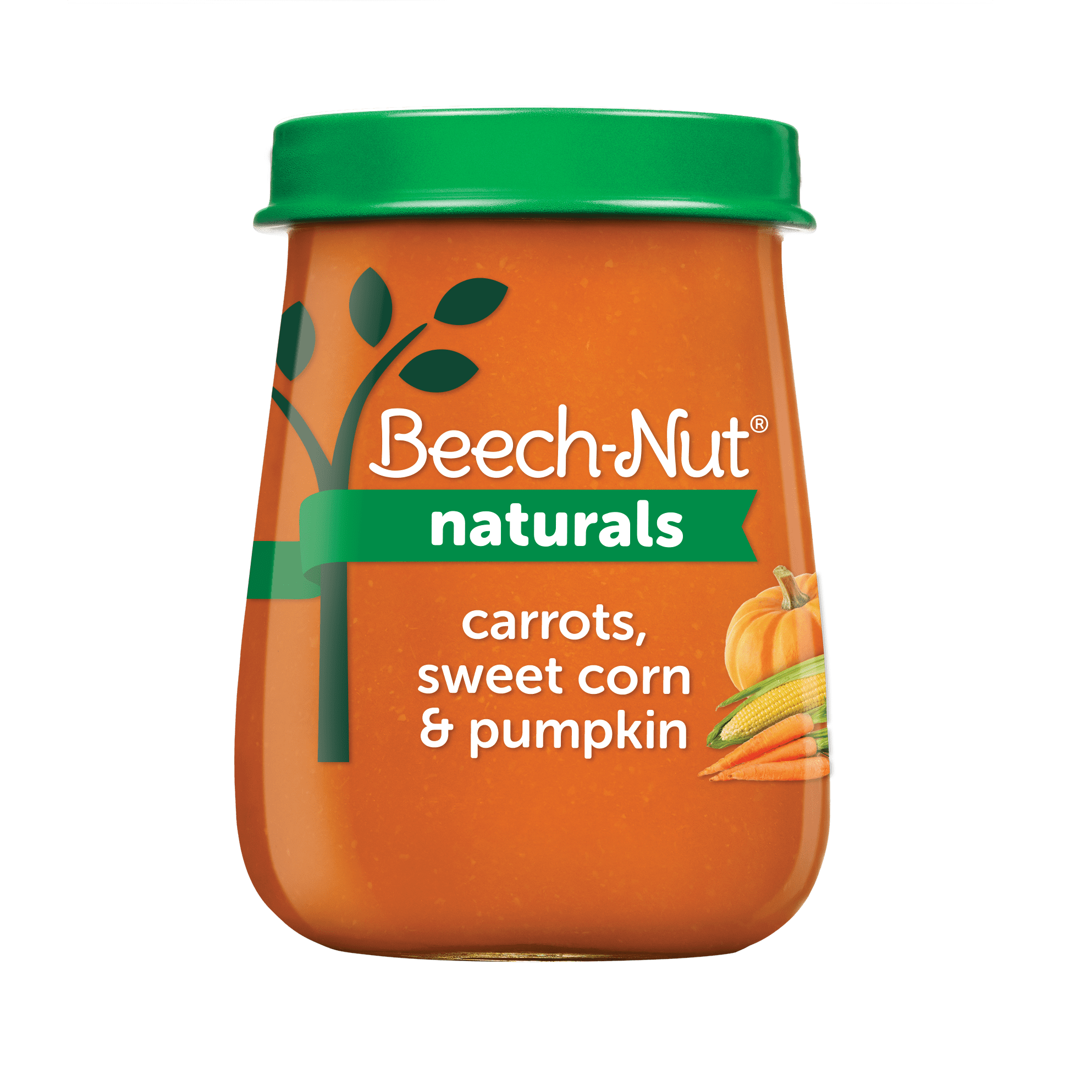 Beech-Nut Naturals Stage 2 Baby Food, Carrots Sweet Corn & Pumpkin, 4 ...