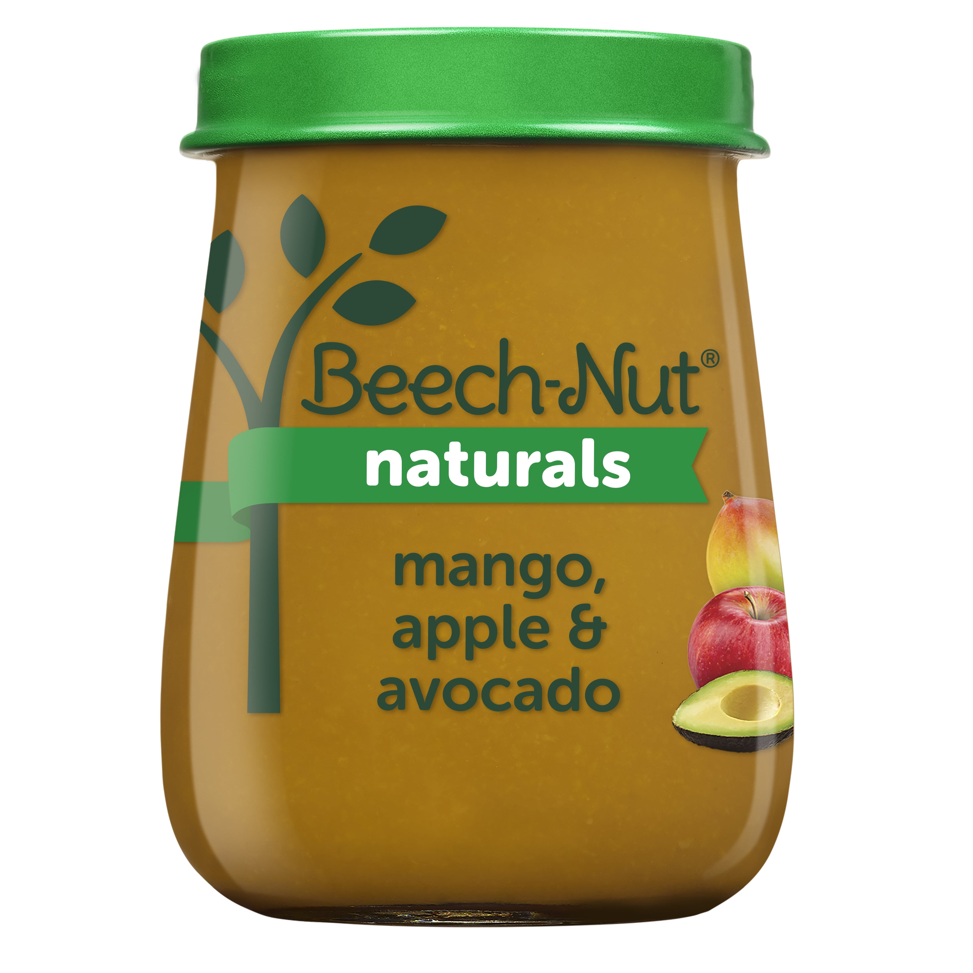Beech-Nut Naturals Stage 2 Baby Food, Mango Apple & Avocado, 4 oz Jar ...