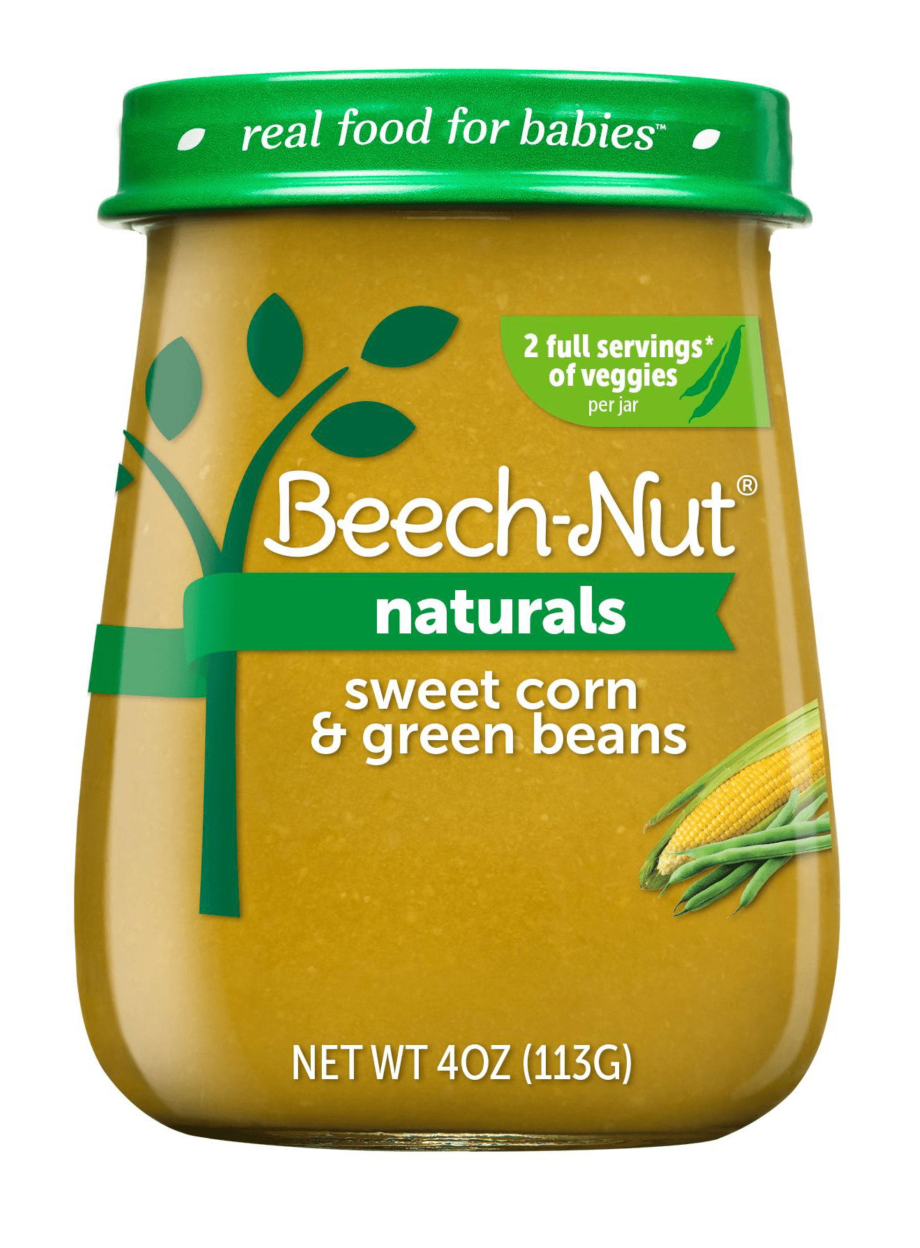 Beech-Nut Naturals Stage 2 Baby Food, Sweet Corn & Green Beans, 4 oz ...
