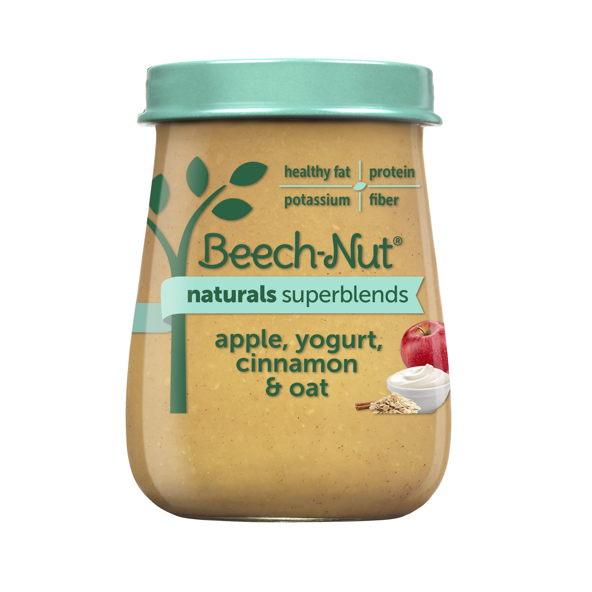 Beech-Nut Naturals Superblends Stage 3 Baby Food, Apple Yogurt Cinnamon ...