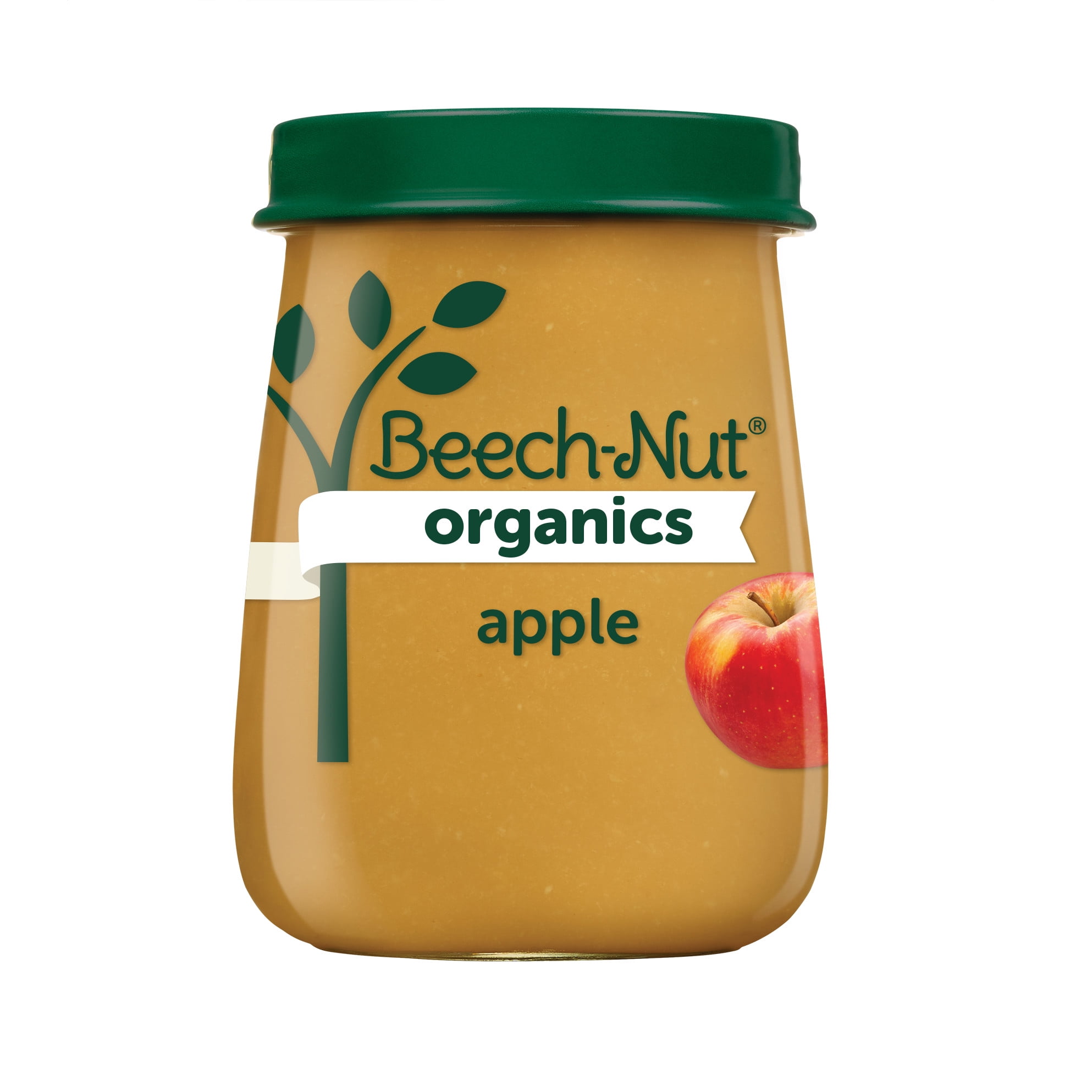 Beech-Nut Organics Stage 1 Organic Baby Food, Apple, 4 oz Jar - Walmart.com
