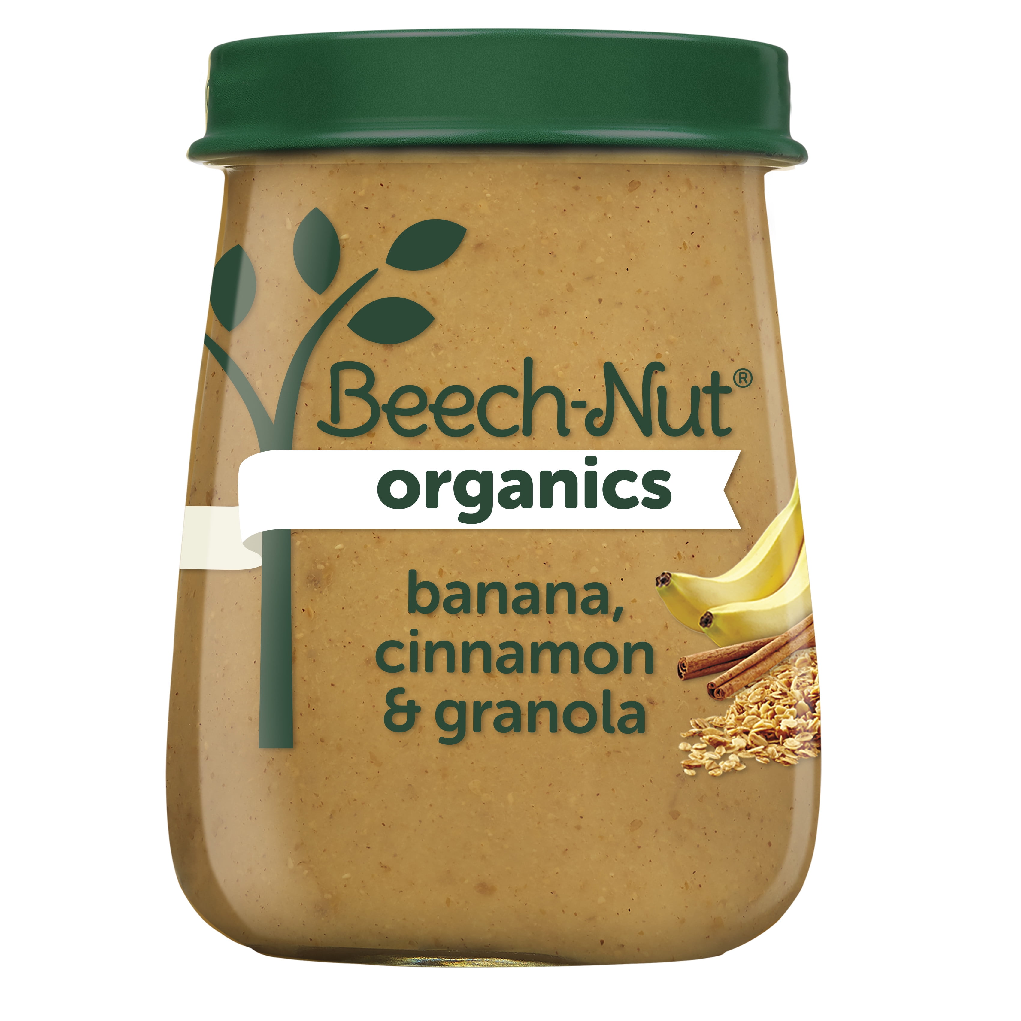 Beech-Nut Organics Stage 2 Organic Baby Food, Banana Cinnamon & Granola ...