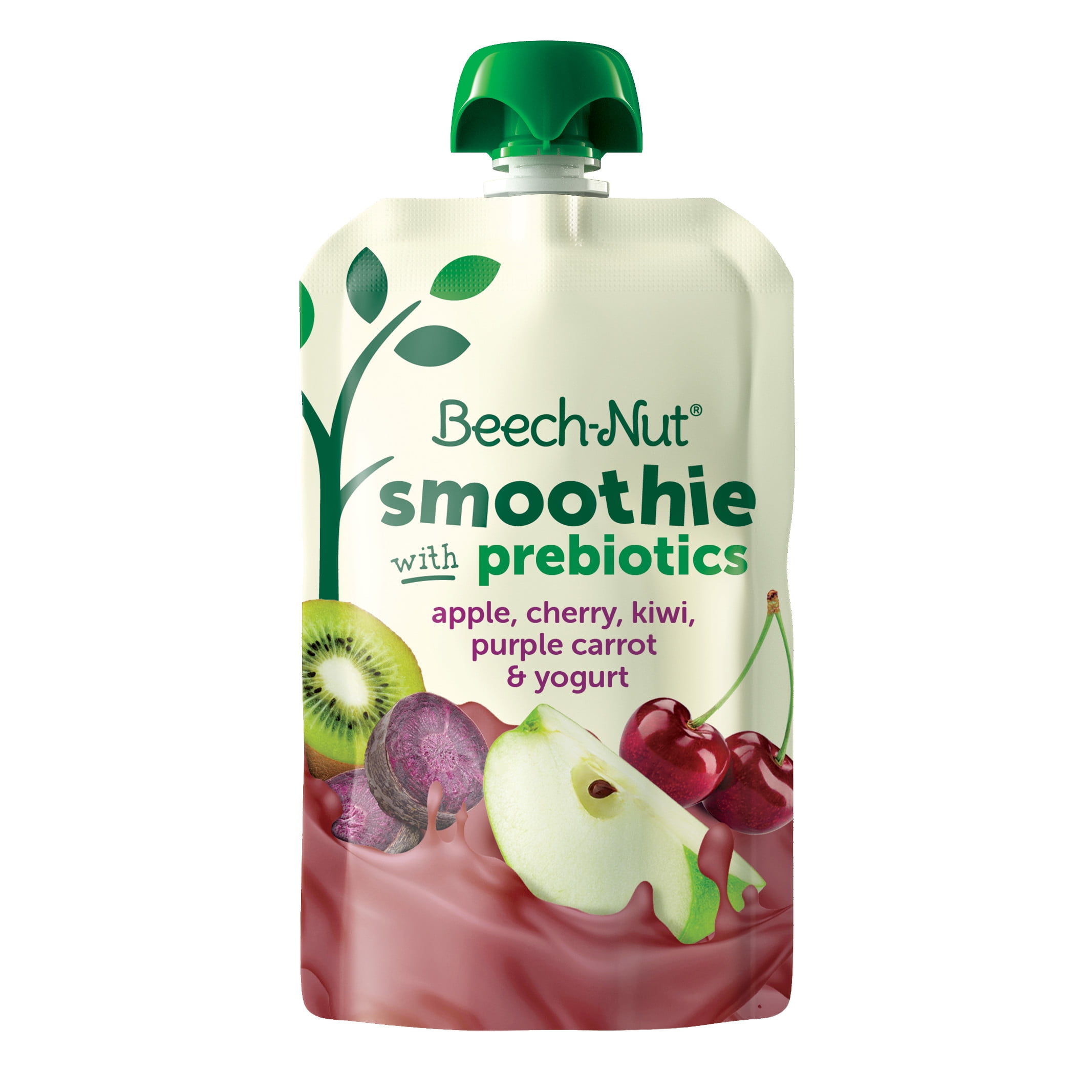 Beech-Nut Smoothie + Prebiotics for Toddlers, Apple Cherry Prpl Carrot ...