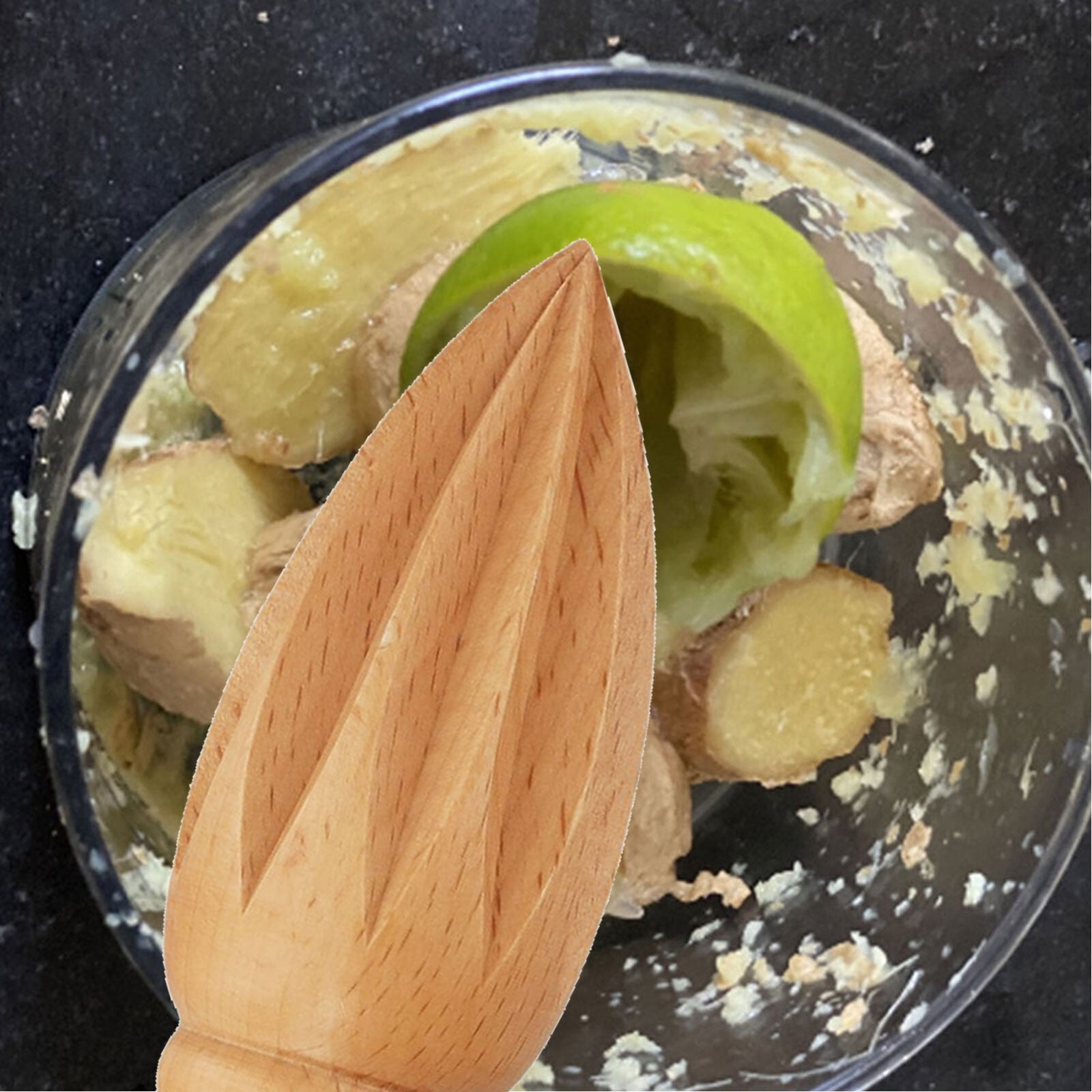 Beech Wood Lemon Juicer Reamer Squeezer Fruit Orange Juice Extractor ...