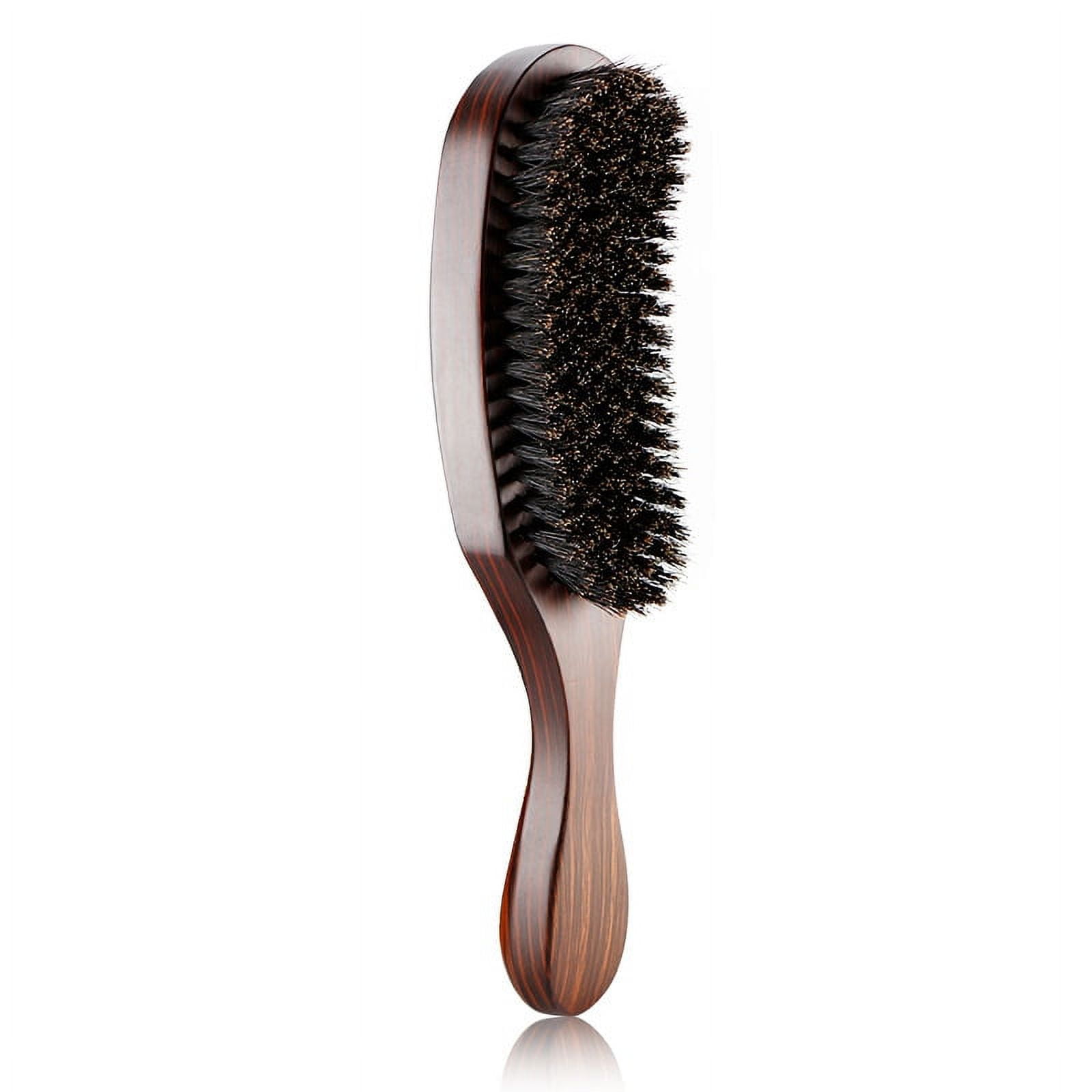 Beech bristle large curved comb solid wood wave cleaning brush hair ...