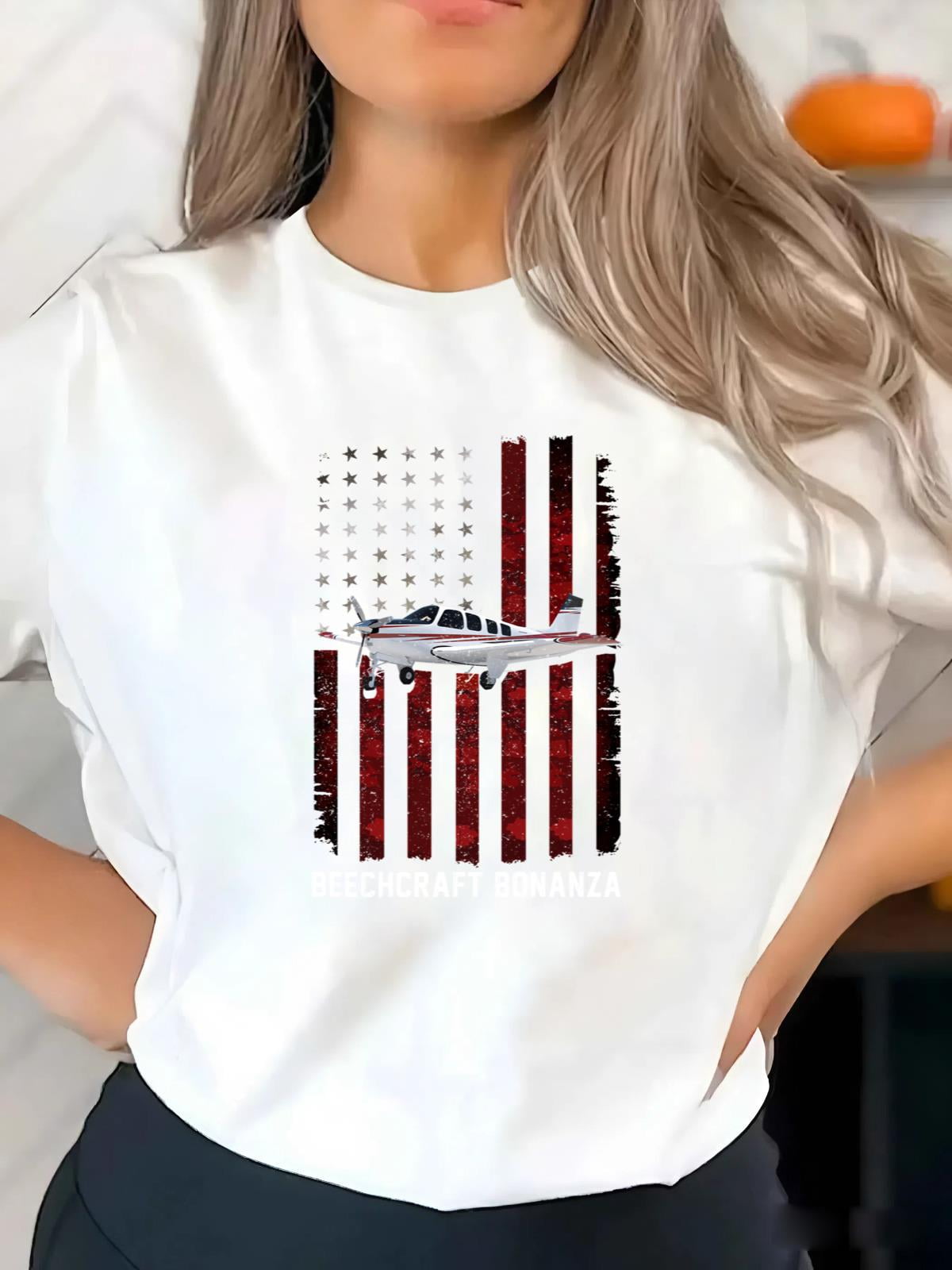 Beechcraft Bonanza Plane An Airplane and Aviation Fan Gift Unisex T ...