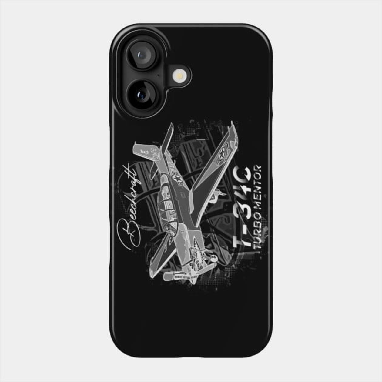 Beechcraft T-34 Mentor Trainer Aircraft Case for iPhone 11,12,13,14,15 ...