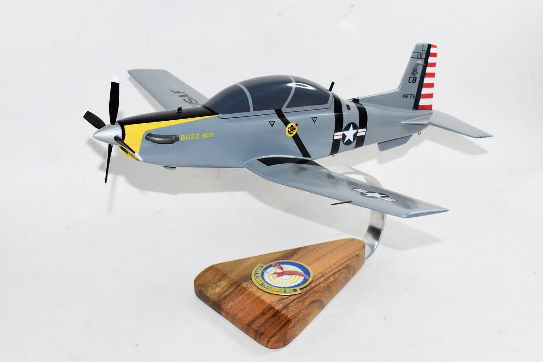 Beechcraft® T-6 Texan II, 41st FTS Heritage, 16" Mahogany Model ...
