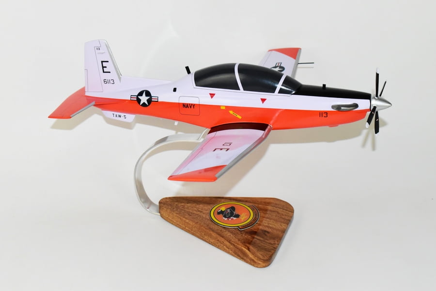 Beechcraft® T-6 Texan II, VT-2 Doerbirds (Navy), 16" Mahogany Scale ...