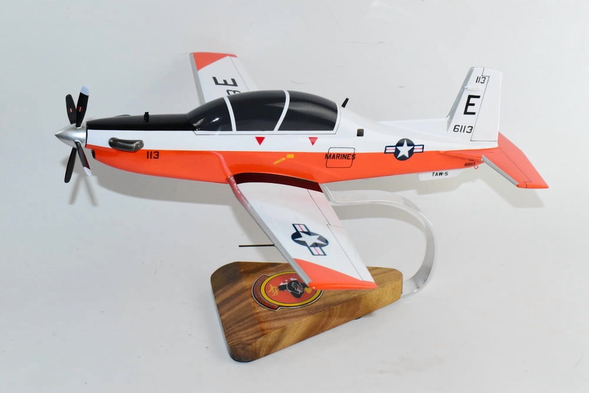 Beechcraft® T-6b Texan II, VT-2 Doerbirds (Marines), 16" Mahogany Scale ...