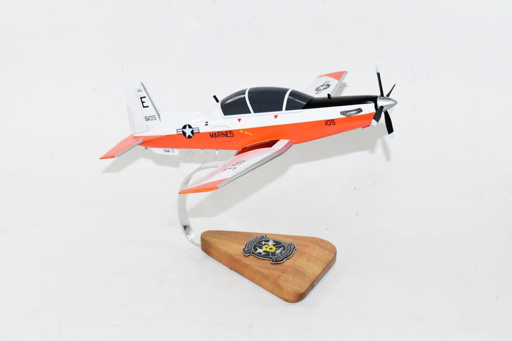 Beechcraft® T-6bTexan II, VT-6 Shooters (Marines), 12" Mahogany Scale ...