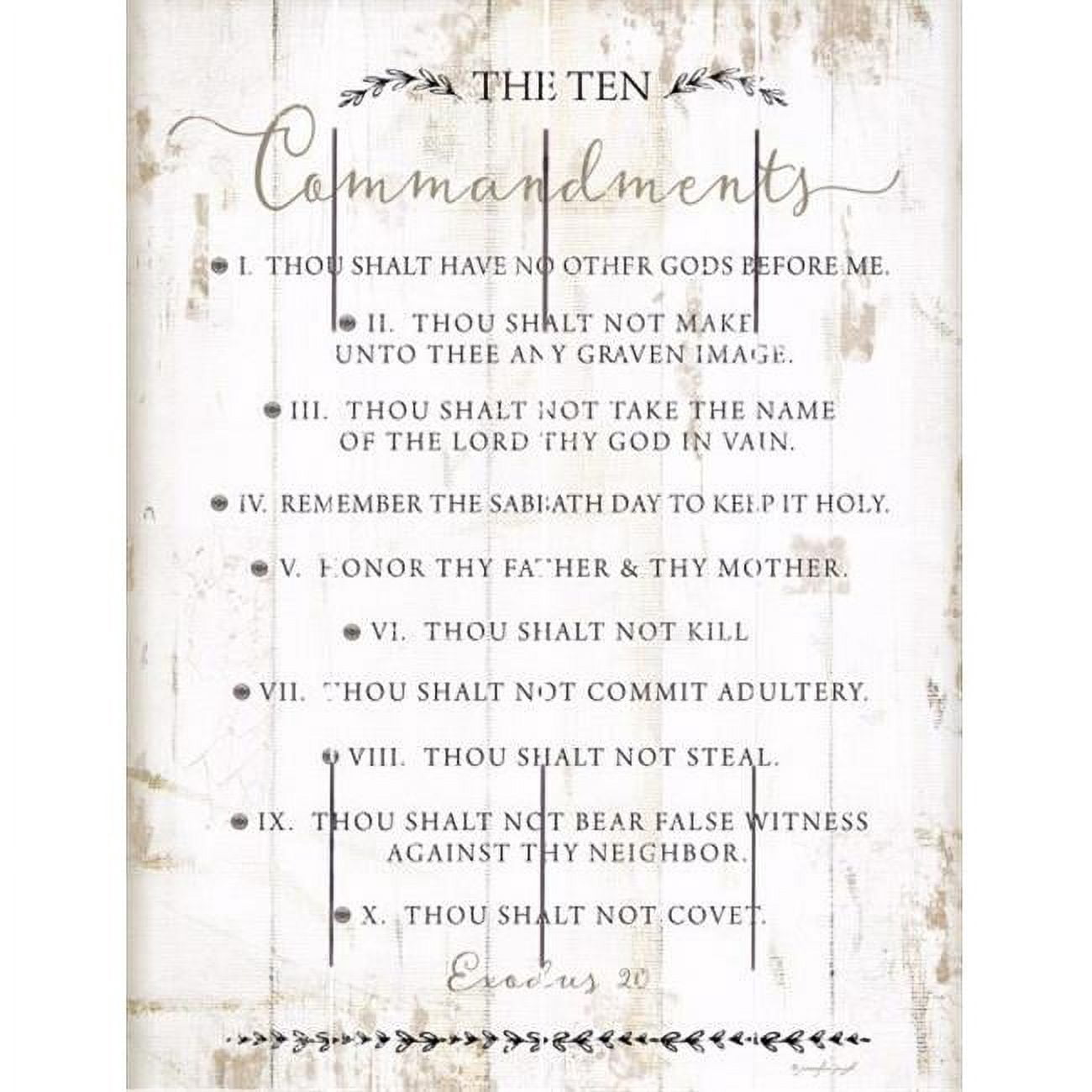 Beechdale Frames 171744 Rustic Pallet Art-The Ten Commandments - 9 x 12 ...