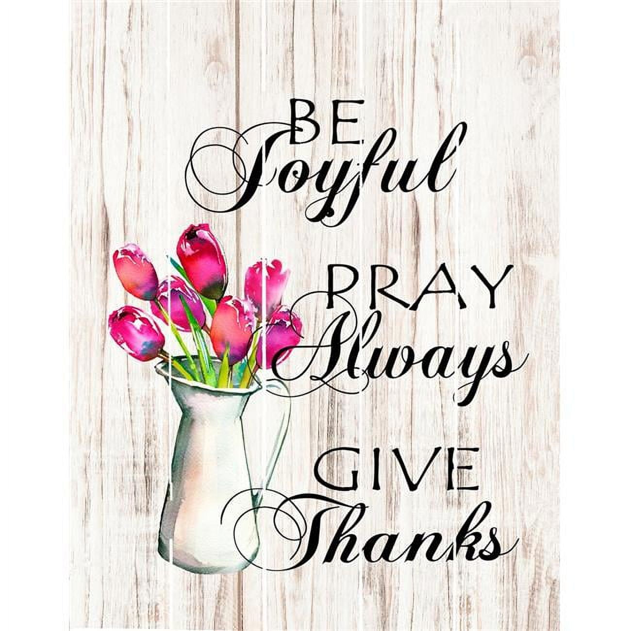 Beechdale Frames 221667 9 x 12 in. Be Joyful Rustic Pallet Art - White ...