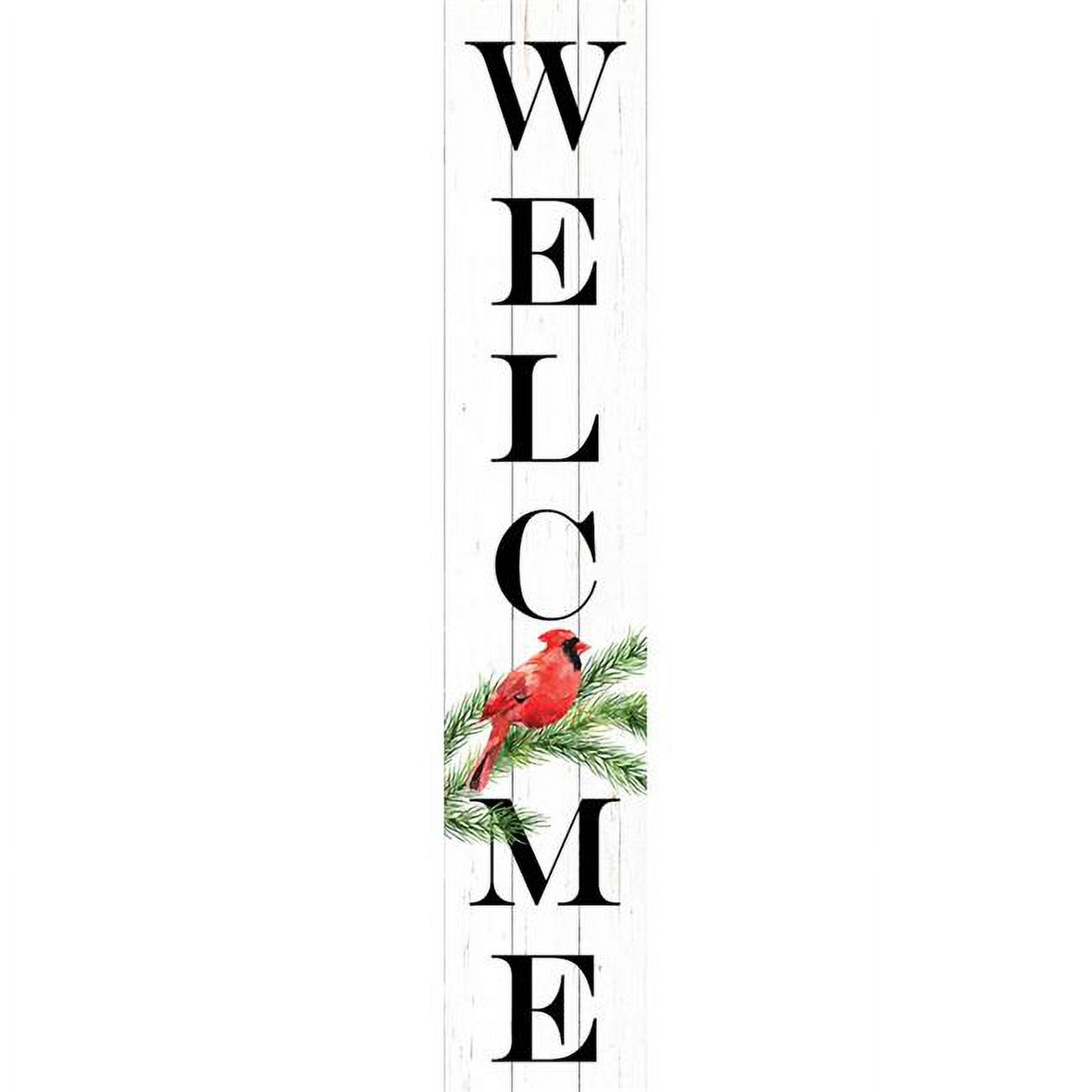 Beechdale Frames 391074 4 x 24 in. Cardinal Welcome Porch Sign - Walmart.com
