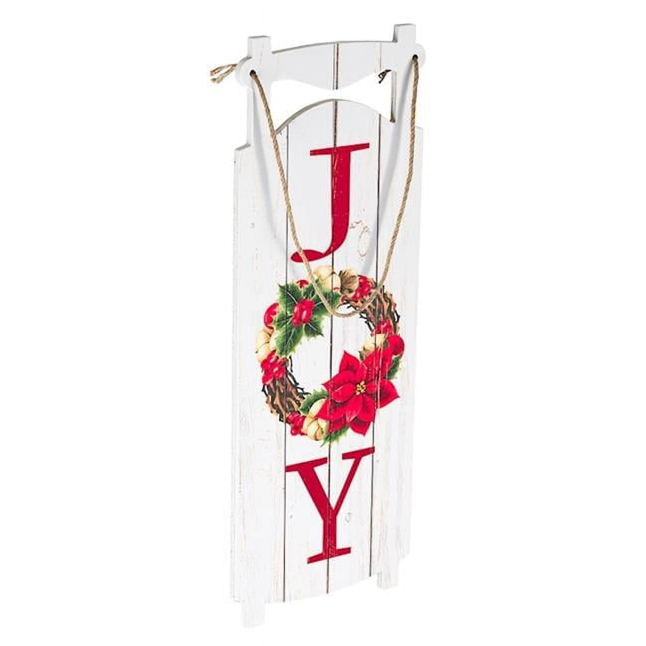Beechdale Frames 391085 8 x 22 in. Porch Sled-Joy Wreath - Walmart.com