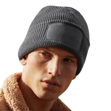Crochet Turn-Up Beanie Cap – Green and Oatmeal Made By Erin Knitwear ...