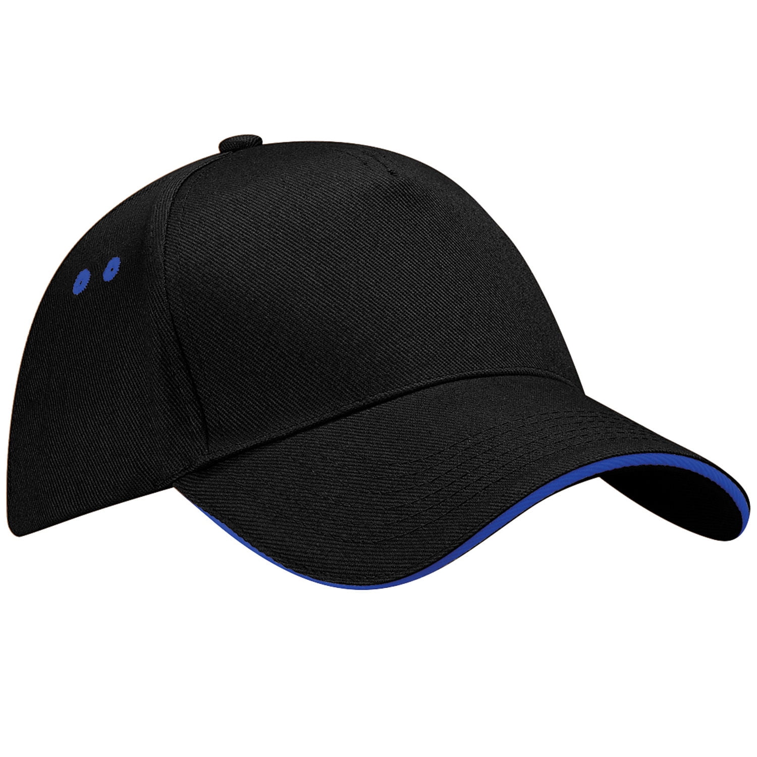 Beechfield Ultimate 5 Panel Contrast Baseball Cap With Sandwich Peak ...