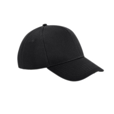 Blank Fitted Curved Cap Hat, Black 7 1/2 - Walmart.com