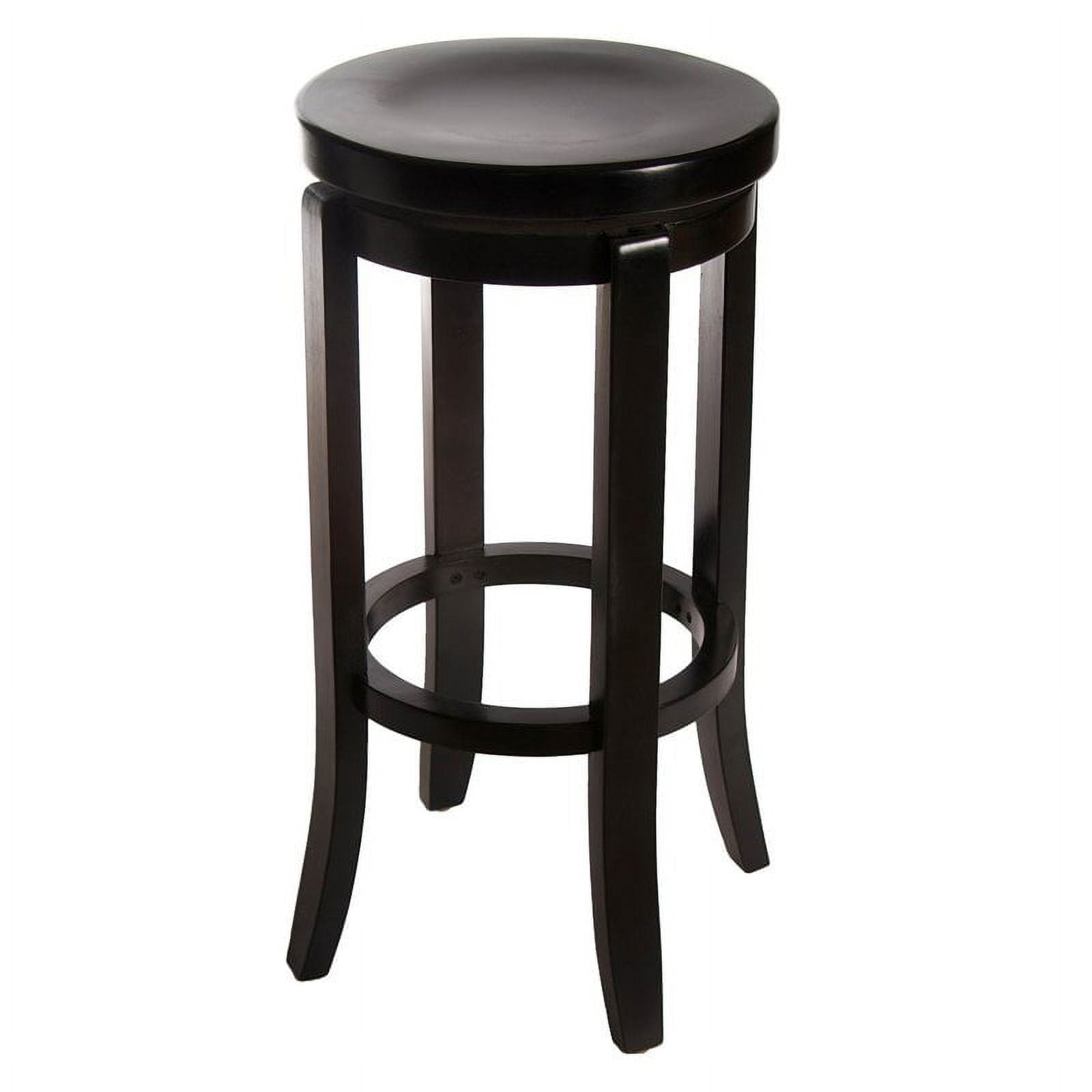 Beechwood Mountain Champagne 30" Backless Swivel Bar Stool in Black ...